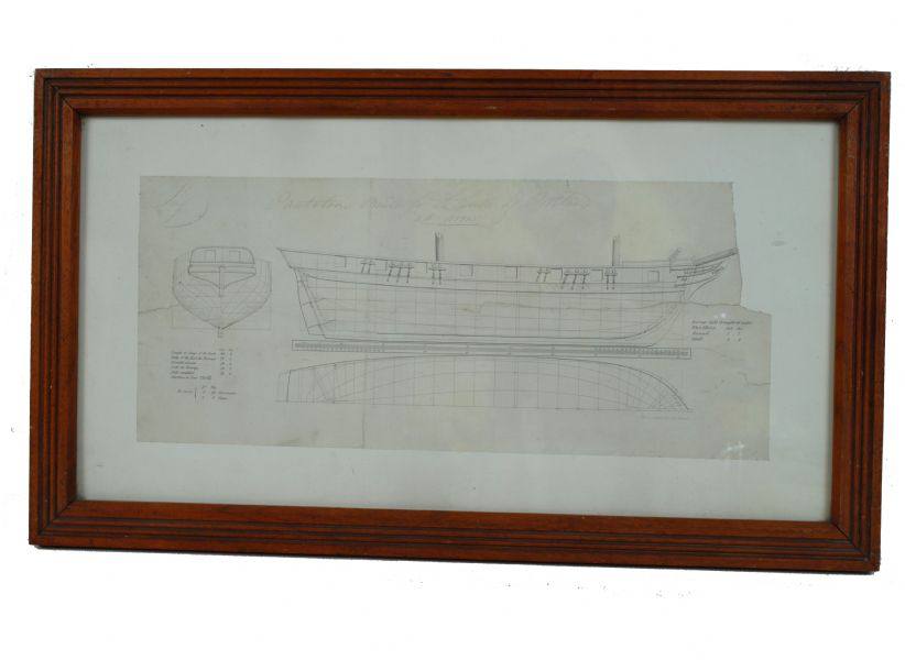 e-Shop/Nautical antiques/Code 1924 Old scale drawing