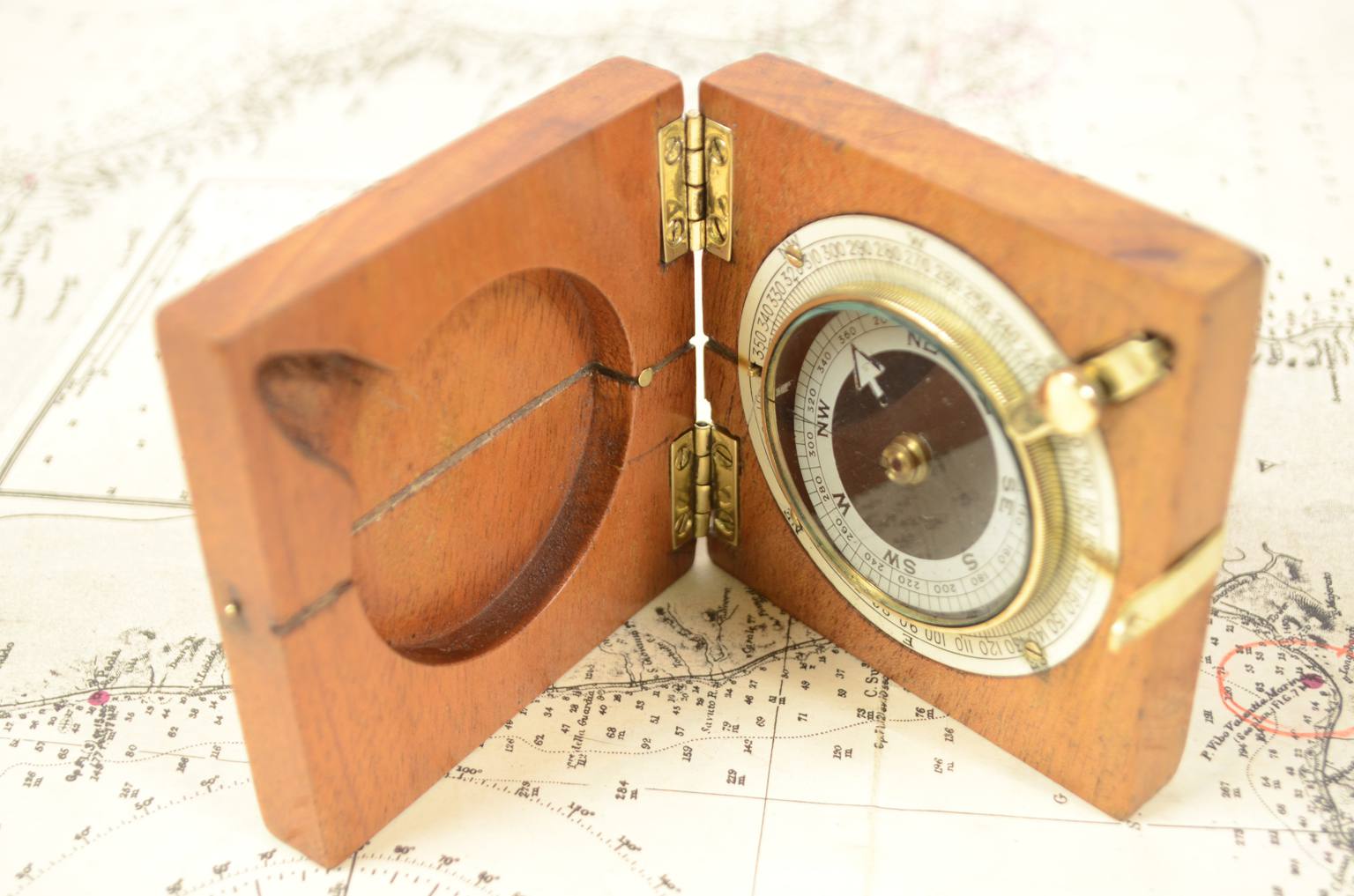 e-Shop/Antique compasses/Code 6461 Mahogany compass