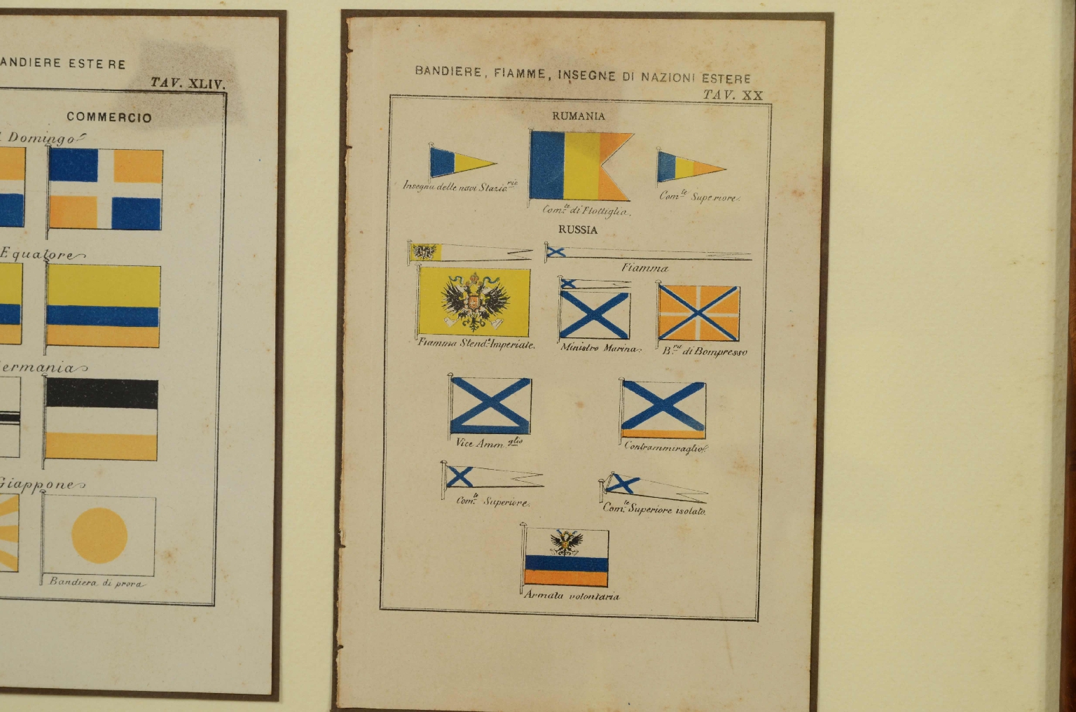 e-Shop/Nautical antiques/Code 7322 Panel Flags