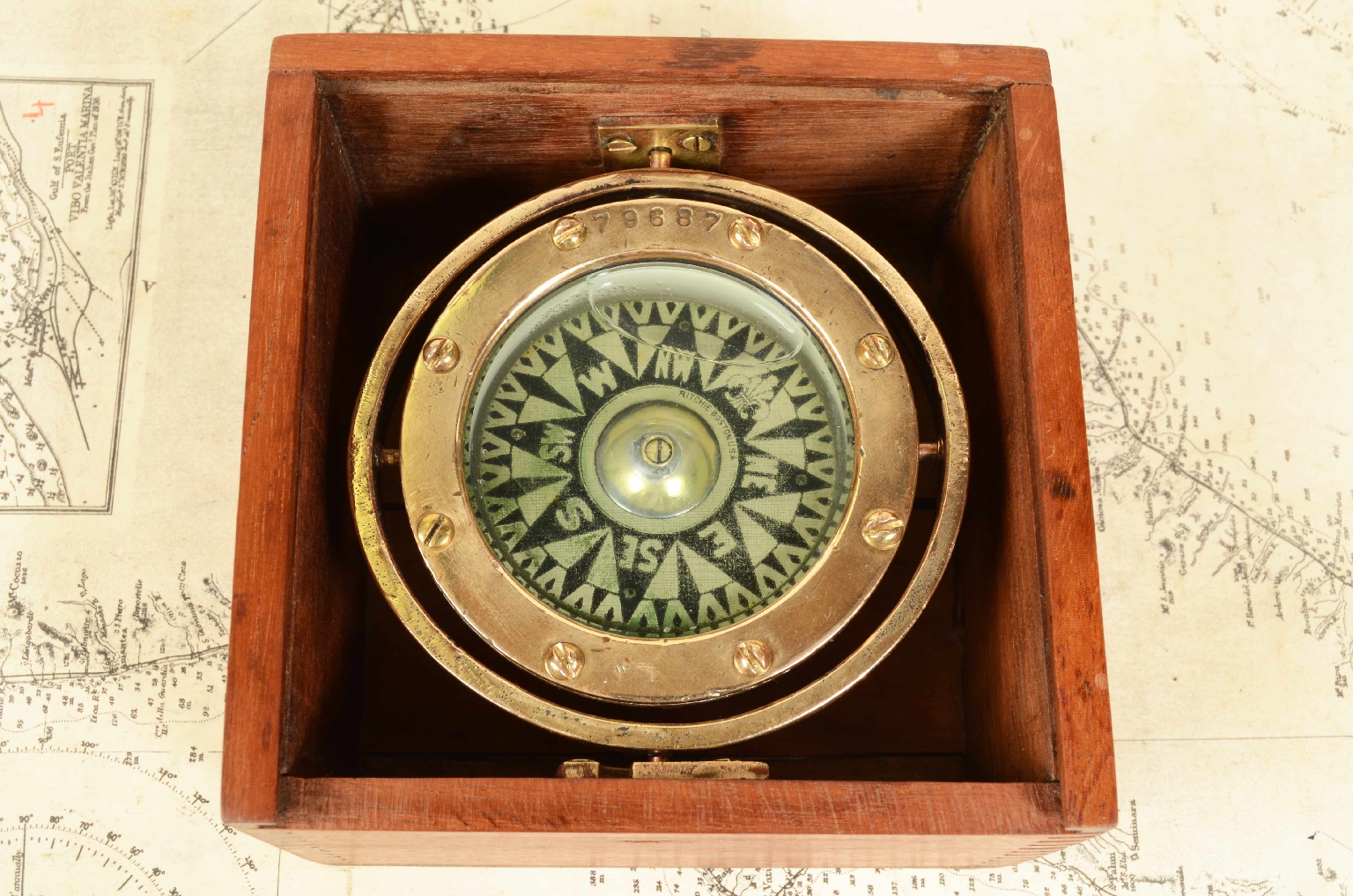 e-Shop/Bussole antiche/Cod. 7345 Bussola Nautica
